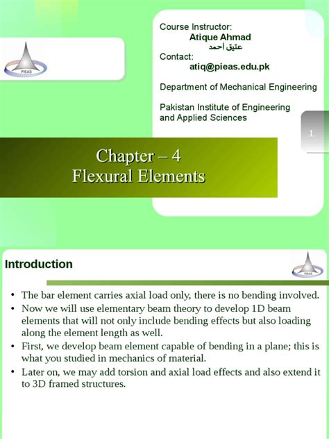 Derivation Of The 2d Beam Element Formulation For Finite Element