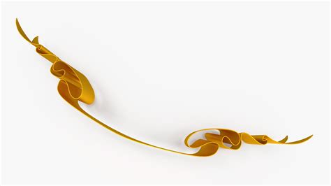 리본 곡선 스트라이프 배너 골드 3d 모델 15 3ds Blend C4d Fbx Max Ma Lxo Obj Free3d