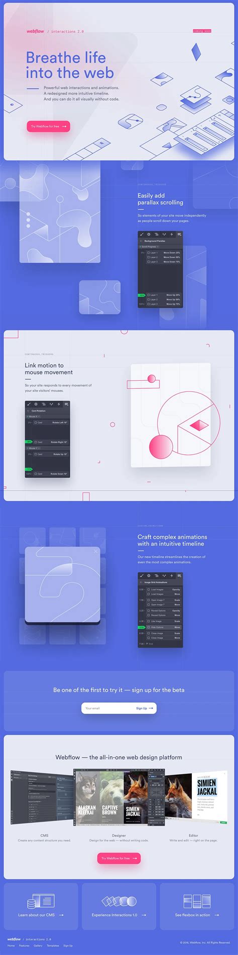 Webflow Interactions 20 Website Design Lapa Ninja