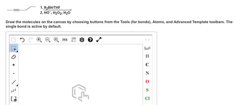 Solved Pd C Draw The Molecule On The Canvas By Choosing Chegg