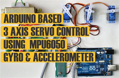 3 axis servo control and dmp simulation using mpu6050 gyro