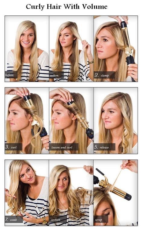 Hair And Fashion Make A Curly Hair With Volume