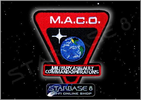 Maco Starfleet Marines Earth Uniform Patch Enterprise