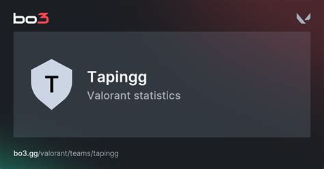 Estadísticas Y Plantilla Del Equipo Valorant Tapingg