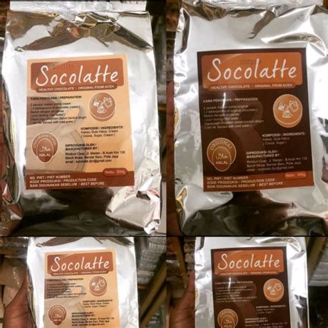 Jual Socolatte Bubuk Cokelat Aceh Original Creamer 400 G Shopee Indonesia