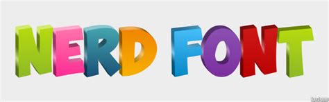 Nerd Font Text Effect And Logo Design Font