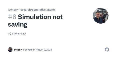 Simulation Not Saving · Issue 6 · Joonspk Researchgenerativeagents