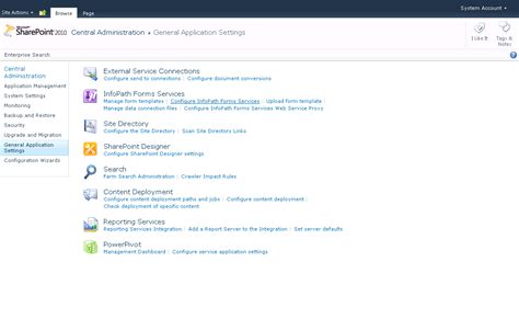 sharepoint 2010 tutorial setting up infopath and designer access