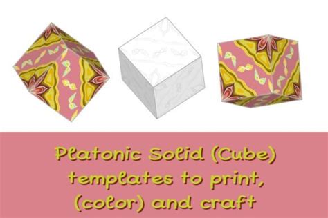 Printable Patterned Cube Template · Creative Fabrica