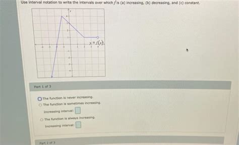 Solved Use Interval Notation To Write The Intervals Over Chegg