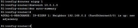 eigrp automatic and manual summarization