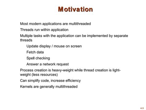 Operating Systems Chapter 4 Multithreaded Programming Ppt Operating Systems Computer