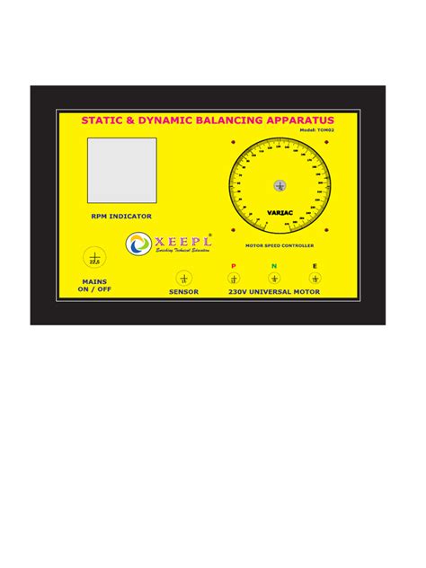 Static And Dynamic Balancing Apparatus Pdf