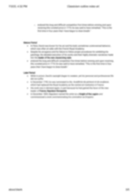 Solution Classicism Outline Notes Art Studypool