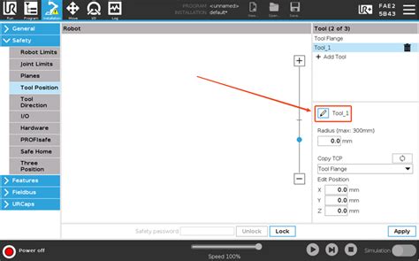 Universal Robots Missing Tool Flange