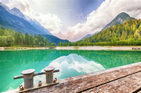 Premium Photo Incredible Landscape On Jasna Lake With Beautiful
