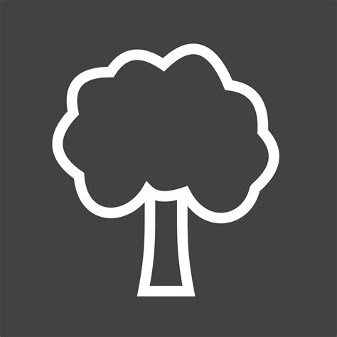 Tree Line Inverted Icon 14369170 Vector Art At Vecteezy