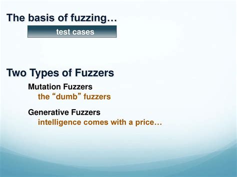 Fuzzing Fuzz Testing Fuzzing Ppt Download