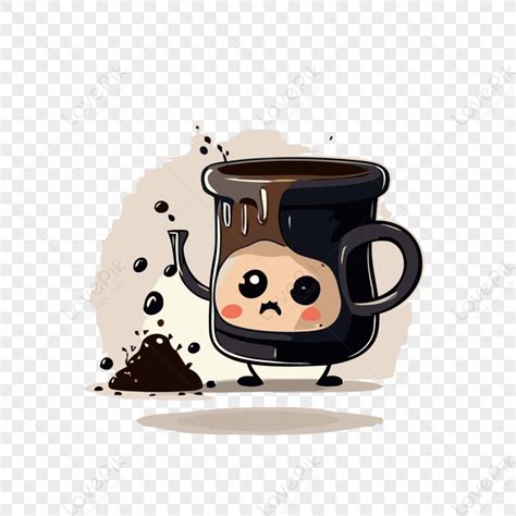 블랙 커피 벡터클립 아트상표만화 Png 일러스트 무료 다운로드 Lovepik