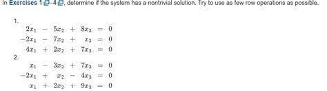 solved in exercises 1 4 determine if the system has a
