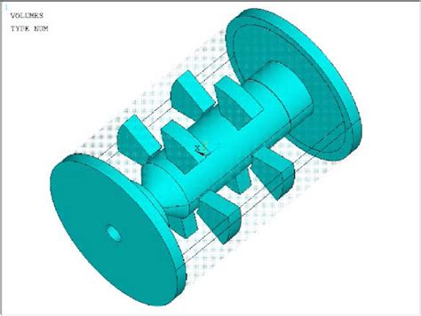 Color Online Model Of The Actuator In Ansys Download Scientific Diagram
