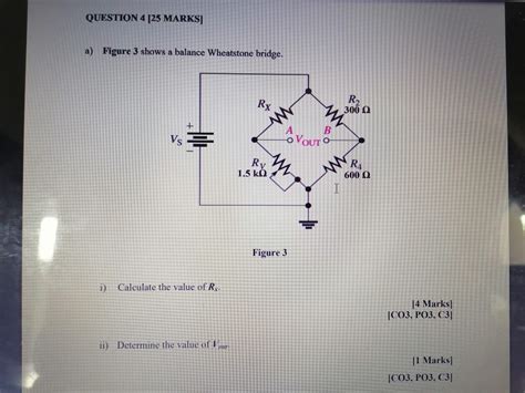 Solved Question 4 25 Marks A Figure 3 Shows A Balance