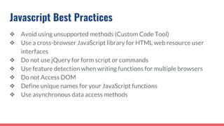 Dynamics 365 CRM Javascript Customization PPT
