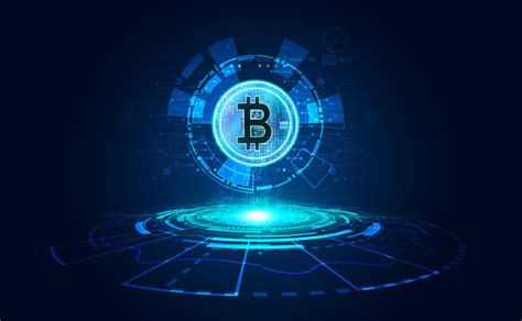 Abstract Background Digital Concept Modern Digital Circle Bitcoin Cryptocurrency