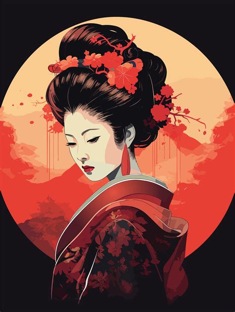 Geisha Images Art Image Geisha Et Cerisier Japonais Rxut