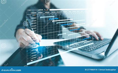 Planning And Executing Businesspeople Utilize Laptop Computers To