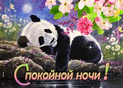 Симпатичная открытка с пандой Спокойной ночи- Скачать бесплатно на ...