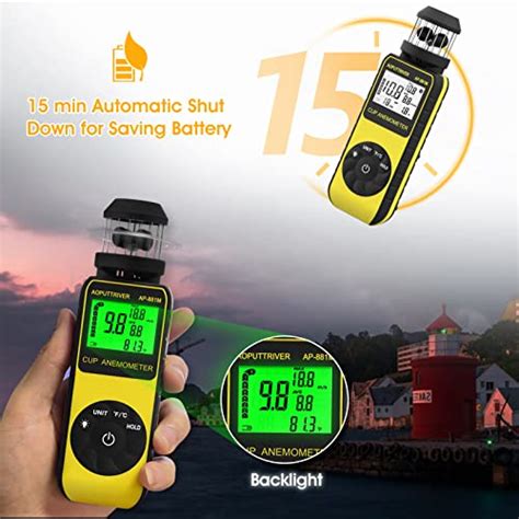 Digital Anemometer Handheld Ap 881m Portable Anemometer With 360°wind