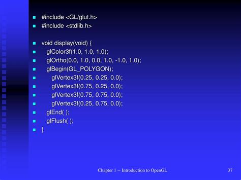 Introduction To OpenGL Ppt Download
