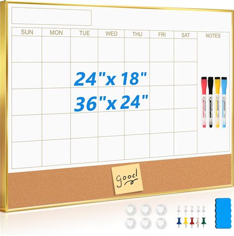 Monthly Whiteboard Wall Calendar