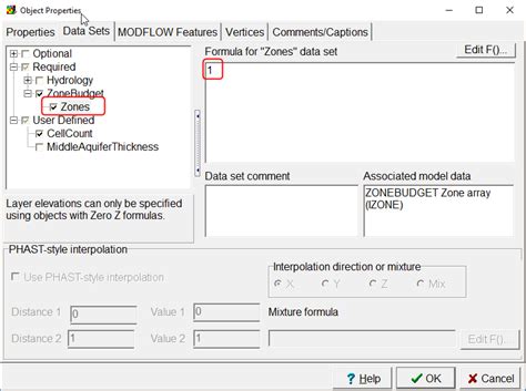 MODFLOW Example ZONEBUDGET
