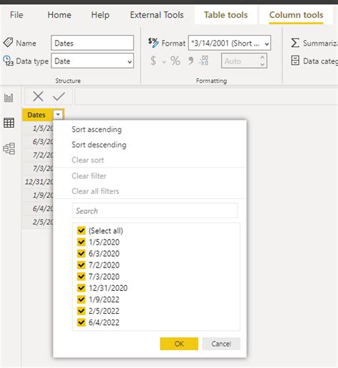 Column Stuck Selected Can Not Filter Other Column Page 3