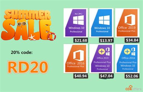 Microsoft Software Summer Sale Get Windows 10 Office 2019 Professional Combo Bundles Starting