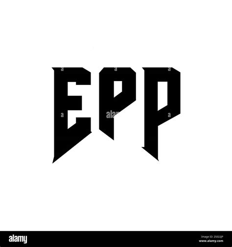 Epp Letter Logo Design For Technology Company Epp Logo Design Black