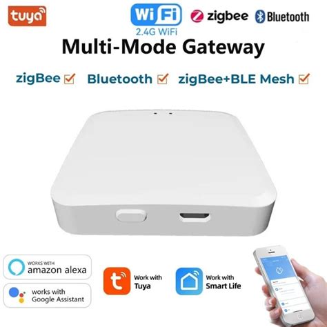 Tuya Smart Multi Mode Gateway Zigbee Bluetooth Mesh Wireless Bridge Hub