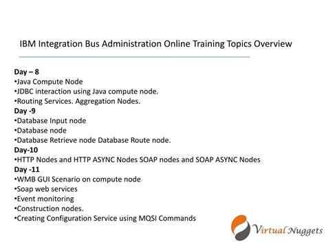 ppt ibm integration bus administration online training powerpoint