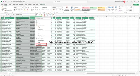 How To Hide Columns In Excel 6 Easy Ways With Pictures