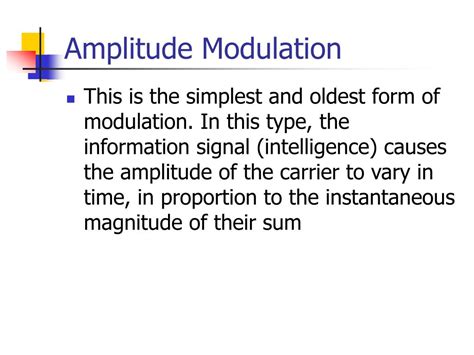 Ppt Principles Of Analogue Modulation Powerpoint Presentation Free