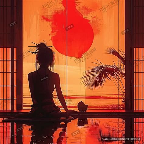Ai创作图插画夕阳下 插画落日 看日出插画 日式风格场景 插画夕阳 氛围感插画 意境人物插画 日本动漫风格晚霞 看夕阳的女孩 日系风插画 夕阳插画 日式日本风 高潮风插画 插画红日 黄昏场景