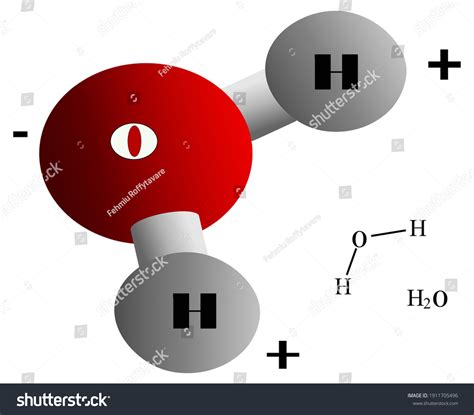 H O Molecules Arrangement Molecules Vector Images Stock Vector Royalty Free