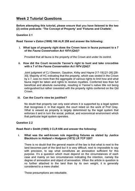tutorial work 1 13 llb204 qut week tutorial questions before