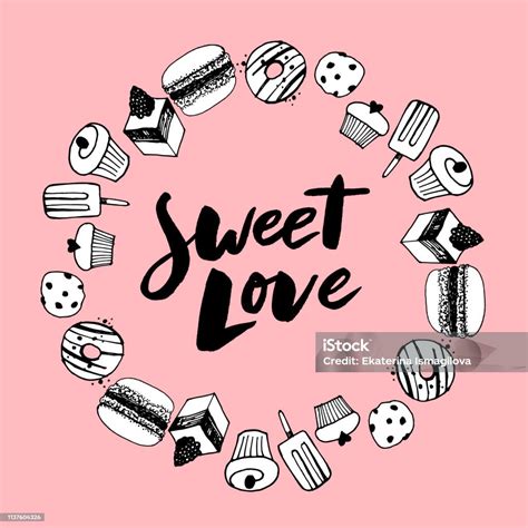 디저트의 스케치 세트입니다 흰색 배경에 고립 된 과자 과자 컬렉션입니다 손으로 그린 벡터 일러스트입니다 레트로 스타일입니다