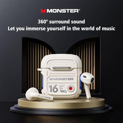 Monster Xkt16 หูฟัง V5 3บลูทูธหูฟังเสียง Hifi ไร้สายเวลาแฝงต่ำเล่นเกม