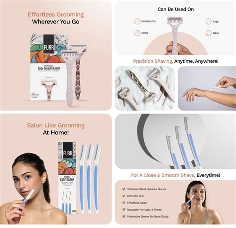 Disposable Body Razor And Reusable Face Razor