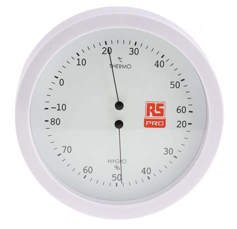 RS PRO RS PRO Analogue Hygrometer Max Temperature 60C Max Humidity 80 RH 165 1486 RS