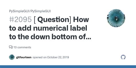 [ Question] How To Add Numerical Label To The Down Bottom Of Vertical